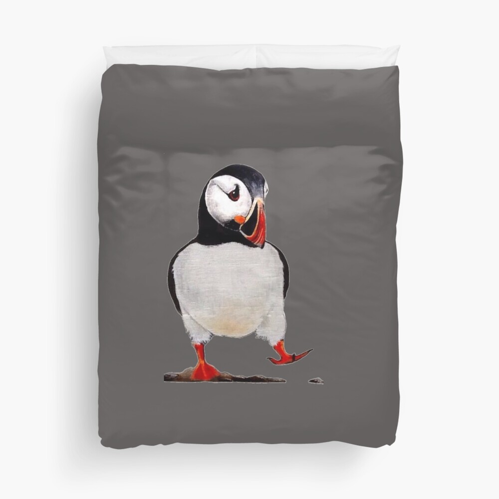 "Puffin" Duvet Cover for Sale by tavartist | Redbubble