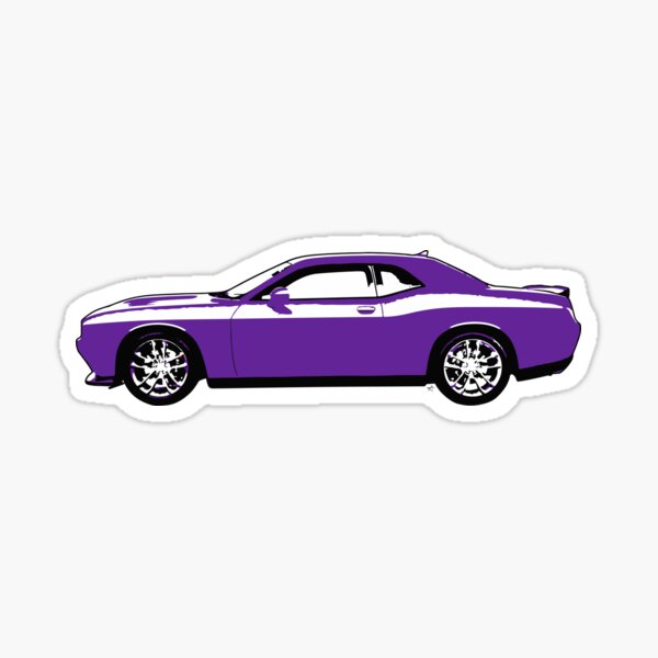 "Purple DC Coupe" Sticker for Sale by MandyCarsArts | Redbubble