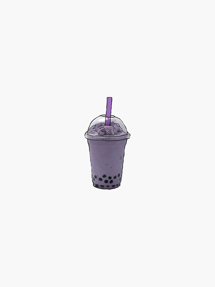 "Purple Boba Tea" Sticker for Sale by funlittlethingz | Redbubble