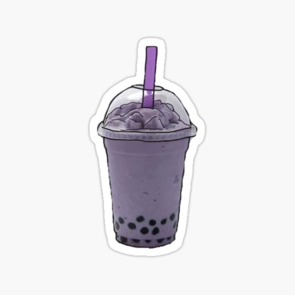 "Purple Boba Tea" Sticker for Sale by funlittlethingz | Redbubble