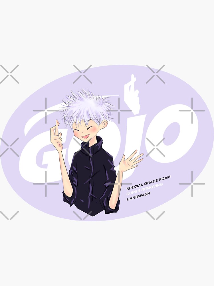 "Gojo Soap Logo and Mascot Design" Sticker for Sale by SuperSaladtong ...