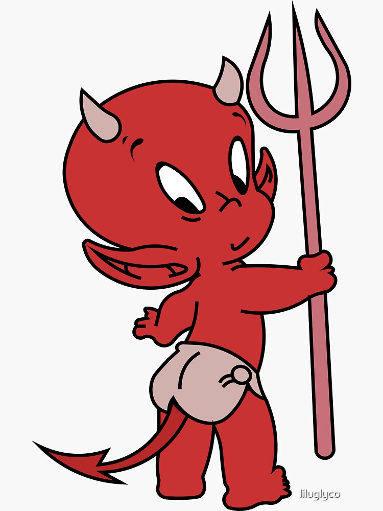 Cutie Hot Stuff Devil Sticker For Sale By Liluglyco Redbubble