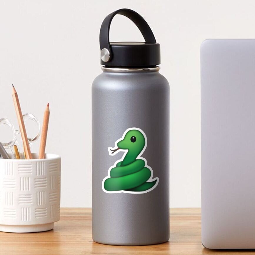 "Cute Snake Emoji" Sticker for Sale by PrintPress | Redbubble