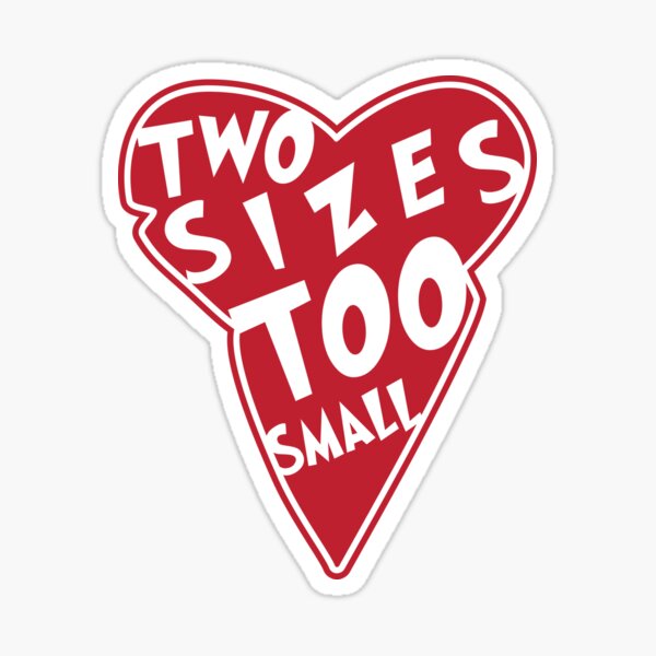 "Two Sizes Too Small - Grinch Heart" Sticker for Sale by MarkFiveDesign ...