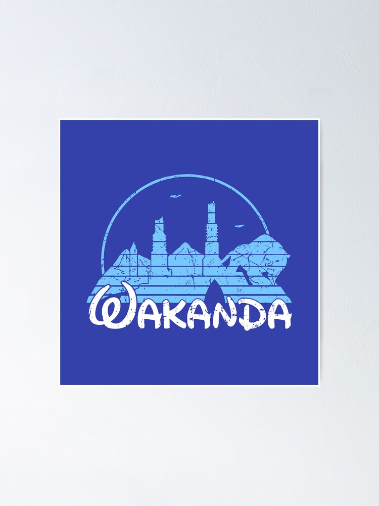 "Wakanda Logo" Poster for Sale by Lost In Shirts | Redbubble
