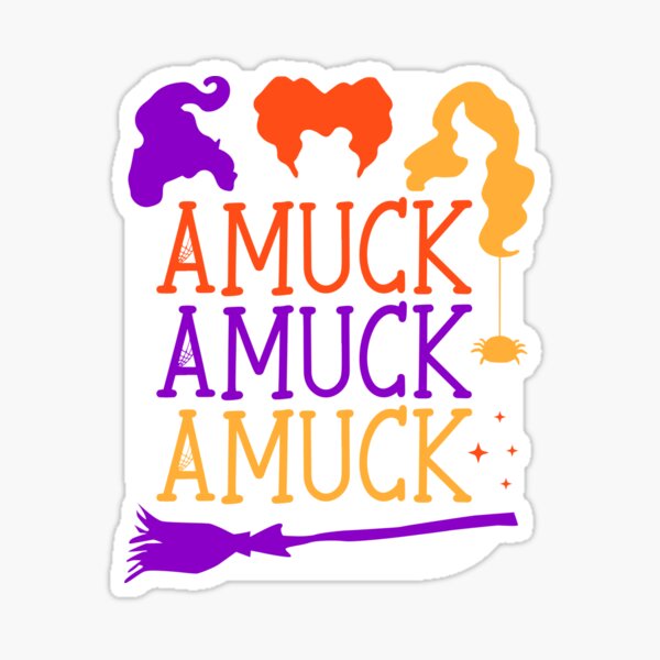 "Halloween Hocus Pocus" Sticker for Sale by MonkeyBizness | Redbubble