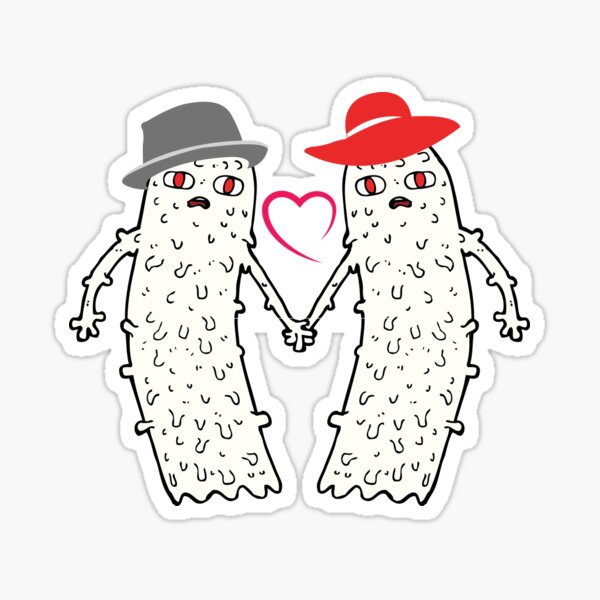 "Ghost Best Friends" Sticker for Sale by CorneliusDesign | Redbubble