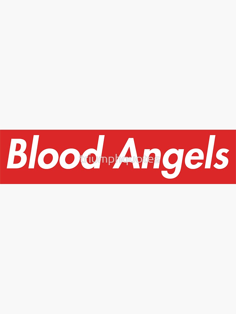 "Warhammer Blood Angels" Sticker for Sale by triumphquotes | Redbubble