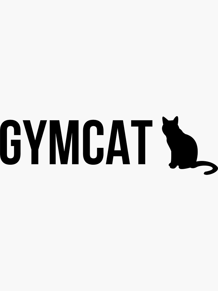 "Gym Cat | Fitness Logo" Sticker for Sale by PlanetFit | Redbubble