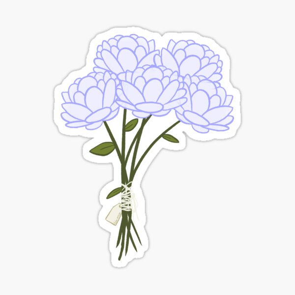 "Little Blue Lotus flowers" Sticker for Sale by Just-Eat-Salmon | Redbubble