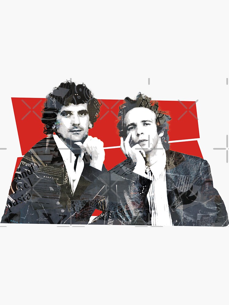 "Massimo Troisi & Roberto Benigni: Italian Actors in Pop Art" Sticker ...