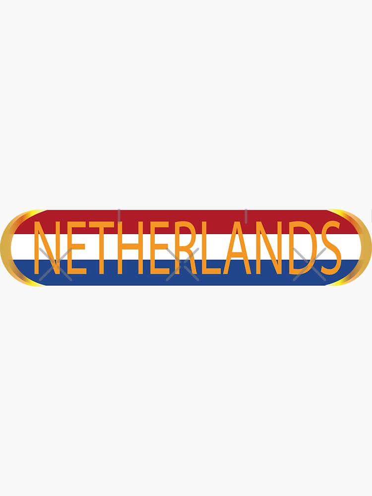 "NETHERLANDS essential products " Sticker for Sale by Medblg20 | Redbubble