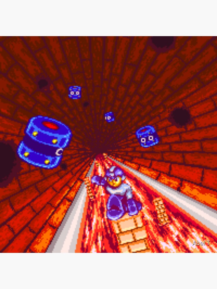 "Megaman 2 Heat Man stage" Sticker for Sale by Tark-Abelard | Redbubble