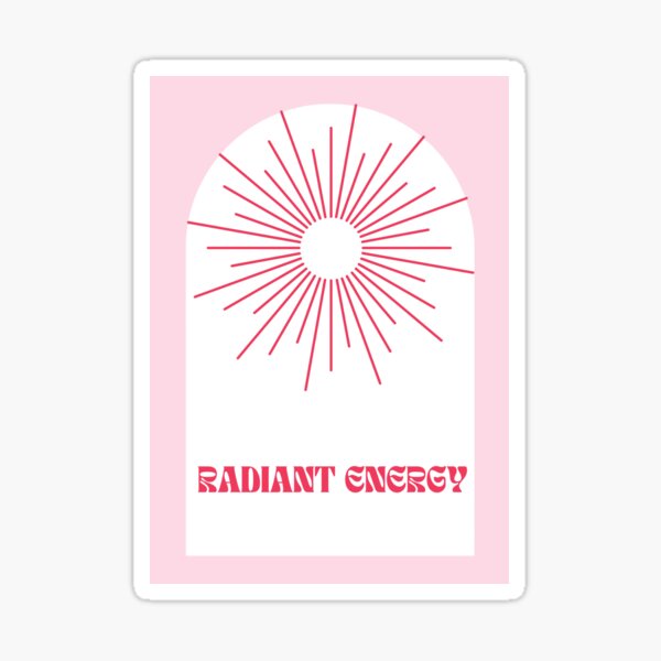 "radiant energy design" Sticker for Sale by aura222 | Redbubble