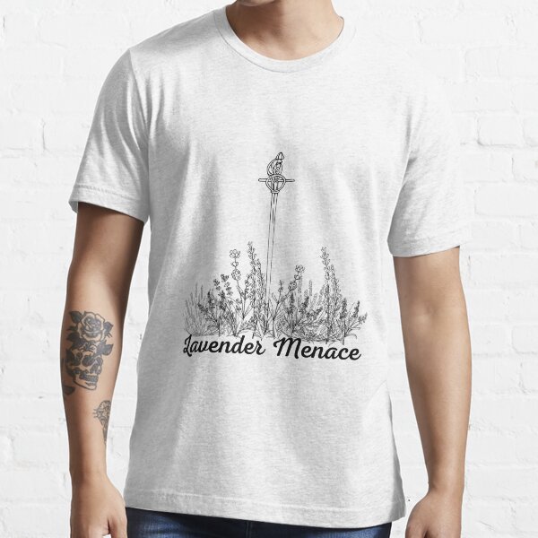 "Sword in Lavender Menance Line Art" T-shirt for Sale by ...