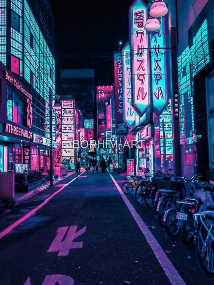 "Japon,Tokyo,alley,futur" Sticker for Sale by BORHIM-ART | Redbubble