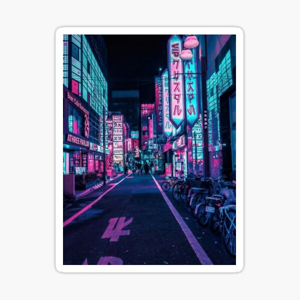 "Japon,Tokyo,alley,futur" Sticker for Sale by BORHIM-ART | Redbubble