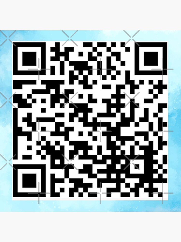 "Rick Roll QR Code" Sticker for Sale by Lil-Bit-Batty | Redbubble