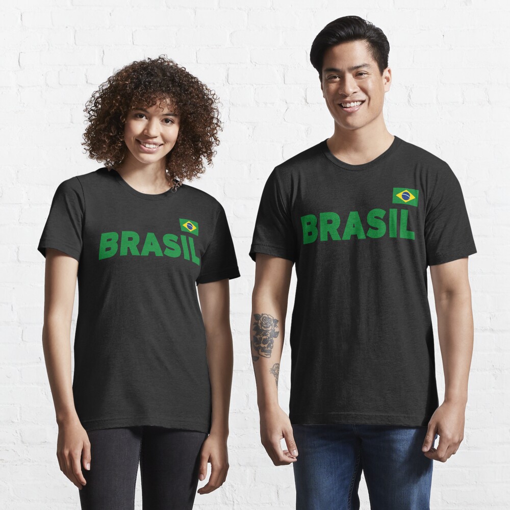 "Brazil National Team Brazilian Futbol Soccer Flag" T-shirt for Sale by ...