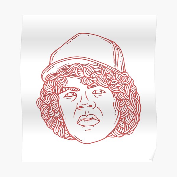 "Dustin's outline" Poster for Sale by renatokolberg | Redbubble