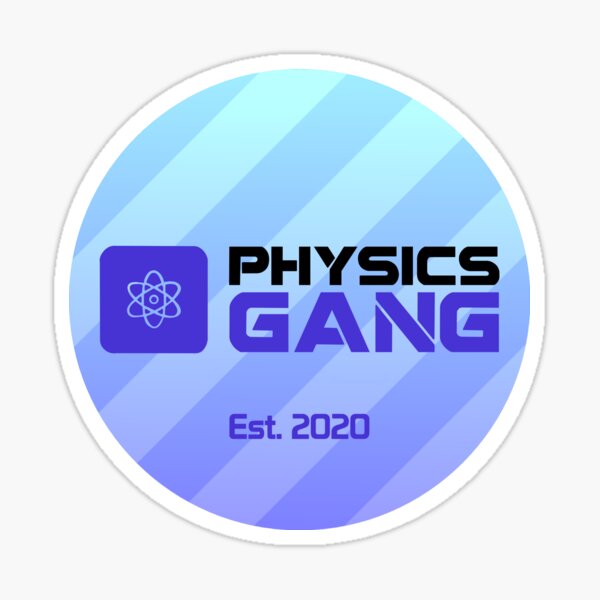 "Physics Gang Round ver." Sticker for Sale by NowBoarding | Redbubble
