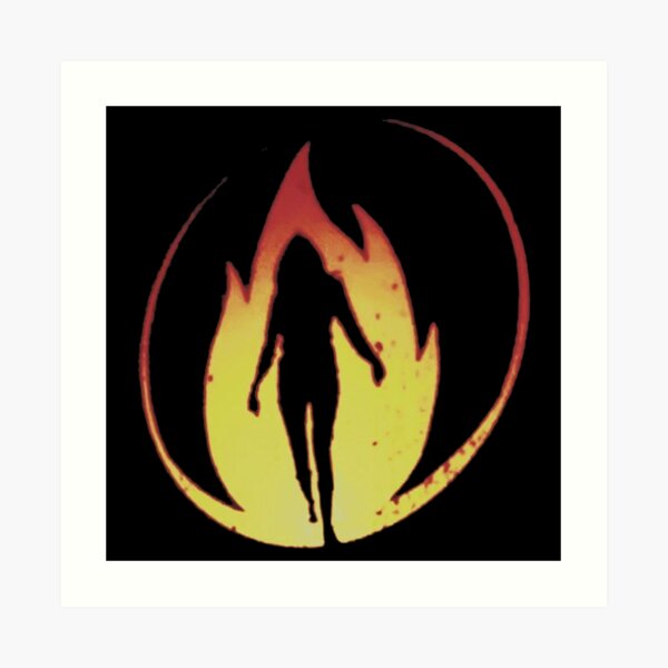 "fire walk logo" Art Print by shagil | Redbubble