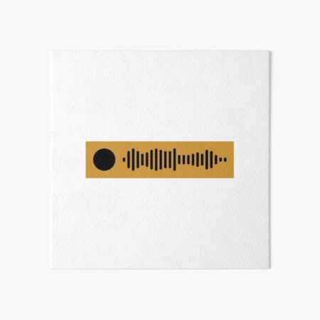"Lovely by Billie Eilish | spotify scan code" Art Board Print for Sale ...