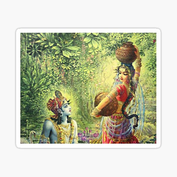 "Lord Krishna and Radha Rani photography " Sticker for Sale by ...