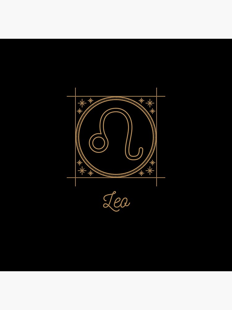 "Leo, zodiac sign, fire sign" Sticker for Sale by DesignOnPoint | Redbubble