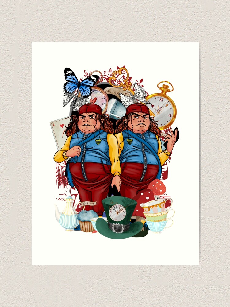 "Alice in wonderland, tweedle dee and tweedle dum" Art Print for Sale ...