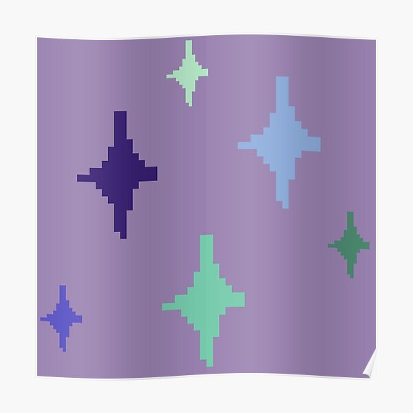 "Mlm Pride Sparkles Pixel Art" Poster for Sale by christinegames ...