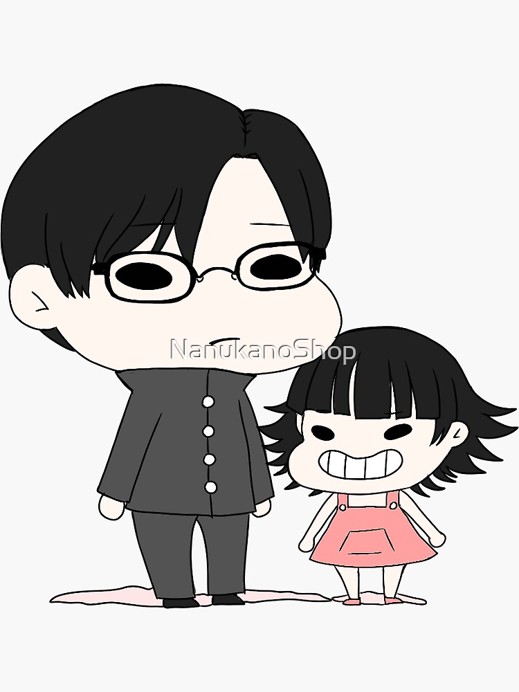 "The Bizarre Hikizuri Siblings Chibi" Sticker for Sale by NanukanoShop ...