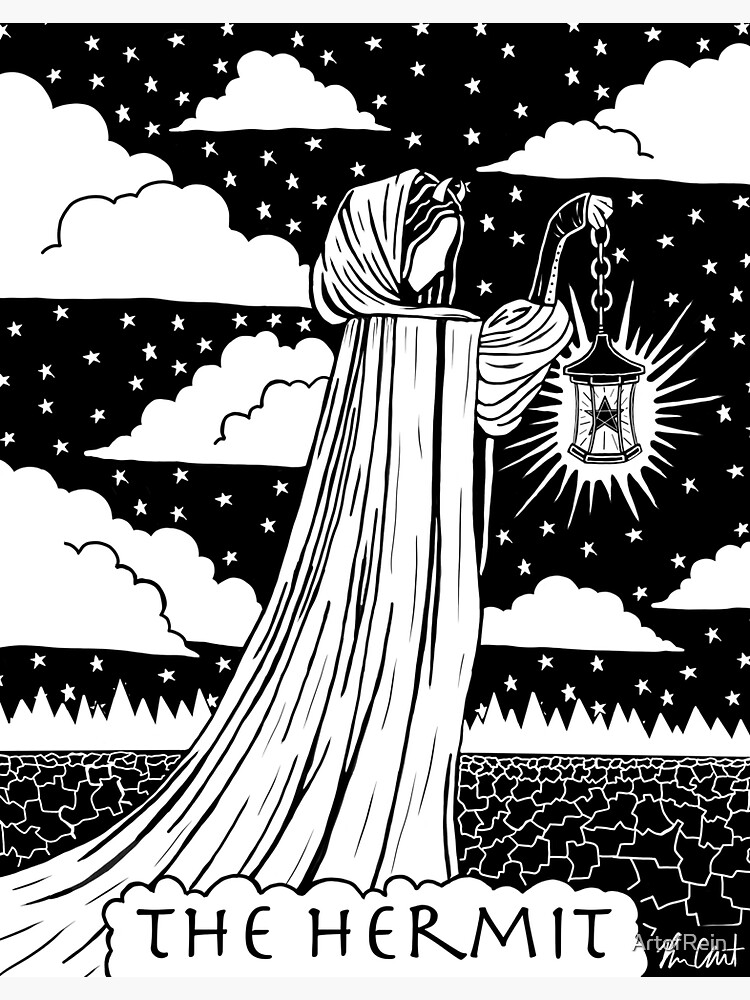 "The Hermit" Sticker for Sale by ArtofRein | Redbubble