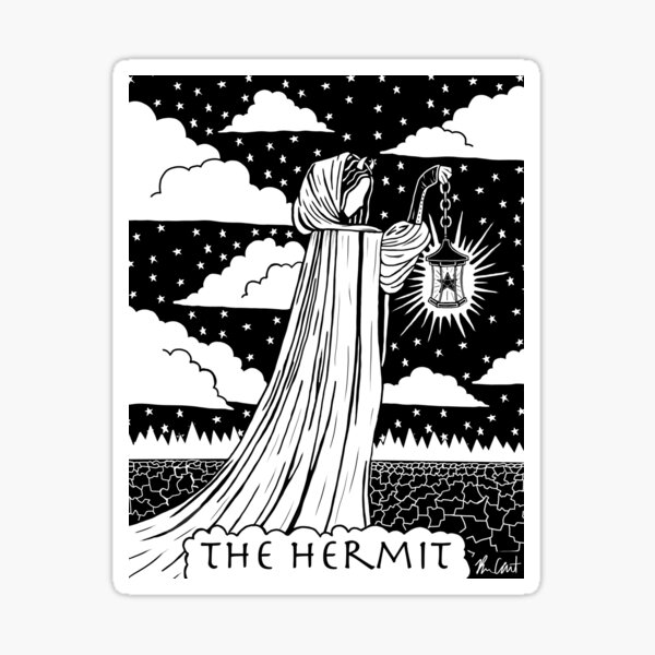 "The Hermit" Sticker for Sale by ArtofRein | Redbubble
