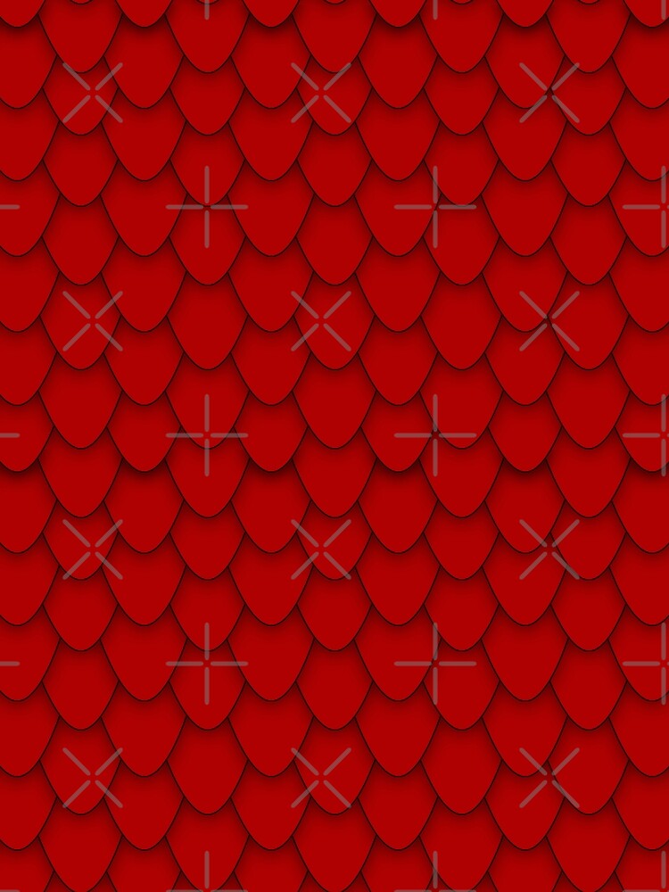 "Red Dragon Scales" Graphic T-Shirt for Sale by czollinger | Redbubble