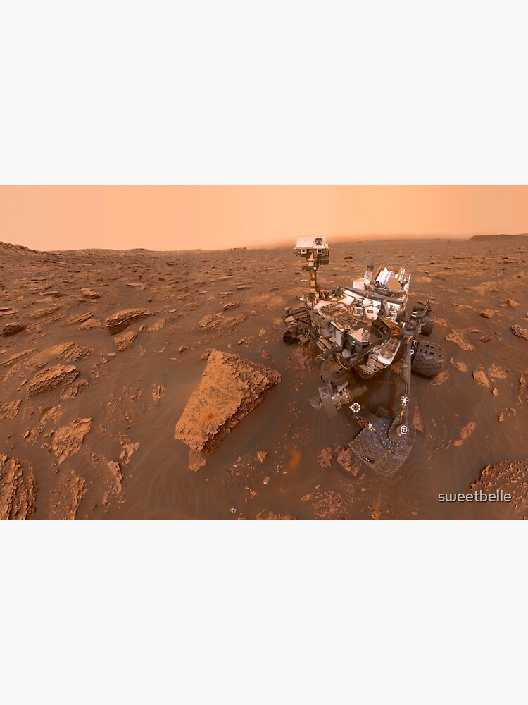 "Curiosity Rover Mars Dusty Selfie at Mount Sharp" Sticker for Sale by ...