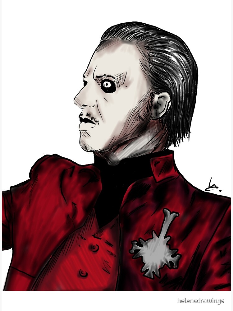 "Cardinal Copia in a red suit" Poster for Sale by helensdrawings ...