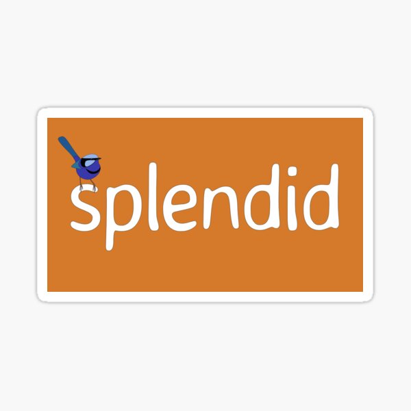 "Splendid Fairy Wren" Sticker for Sale by BinChickenBaby | Redbubble
