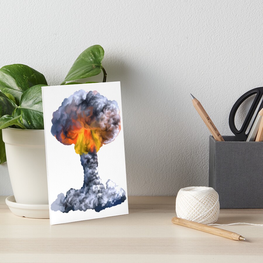 "Nuclear explosion " Art Board Print for Sale by Mental-FX | Redbubble