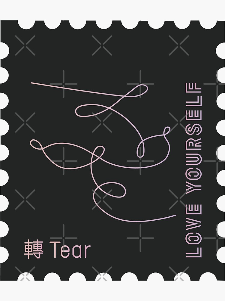 "BTS Love Yourself: Tear Postage Stamp (O. Ver)" Sticker for Sale by ...