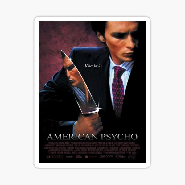 "American psycho" Sticker for Sale by fortif41 | Redbubble