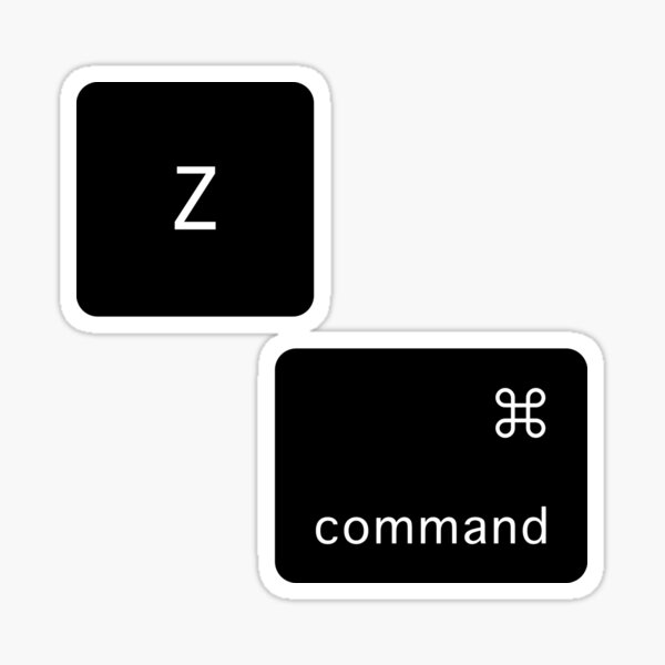 "Command Z - Layout Design" Sticker for Sale by Loren-Fay13 | Redbubble