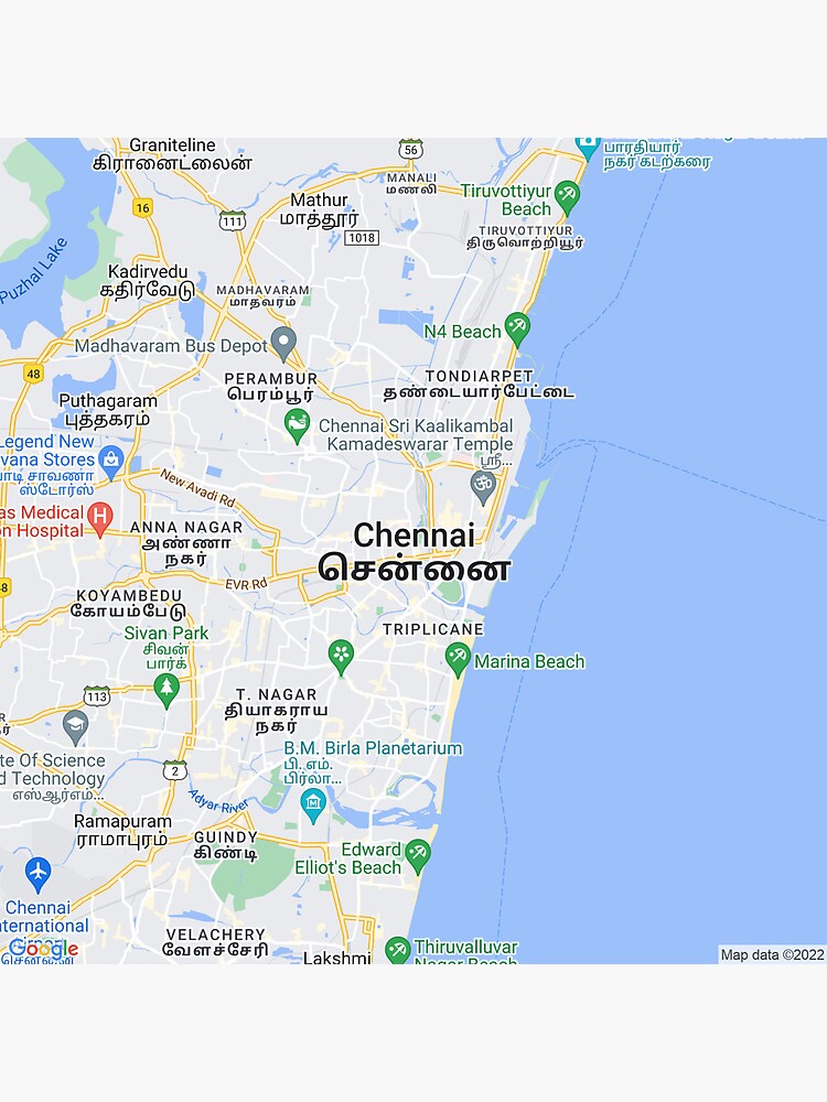 "Chennai, India, Map Carthography" Art Print for Sale by ...