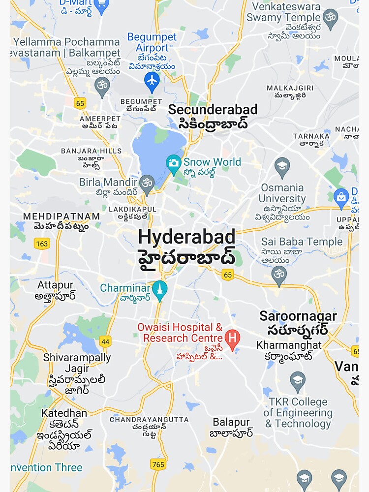 "Hyderabad, India, Map Carthography" Spiral Notebook for Sale by ...