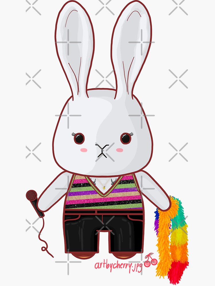 "Bunny on tour; Chicago III. 2022 (Limited edition)" Sticker for Sale ...