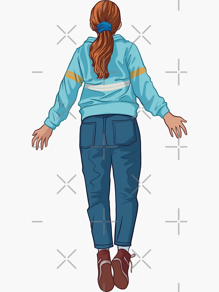 "Stanger Things Max Floating" Sticker for Sale by introverthings ...