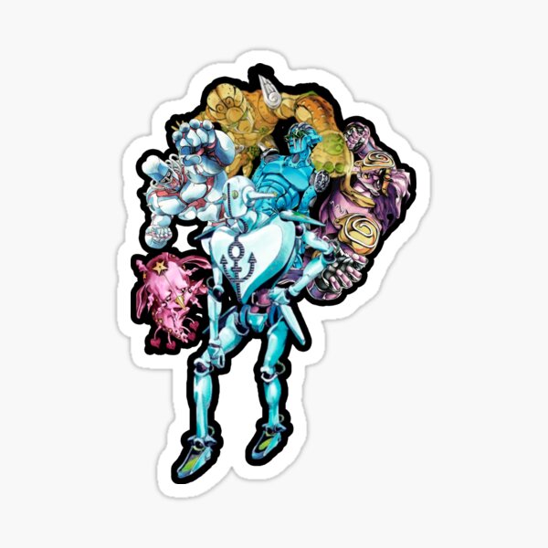 "JoJo Main Characters Stands" Sticker for Sale by OldGodsGoods | Redbubble