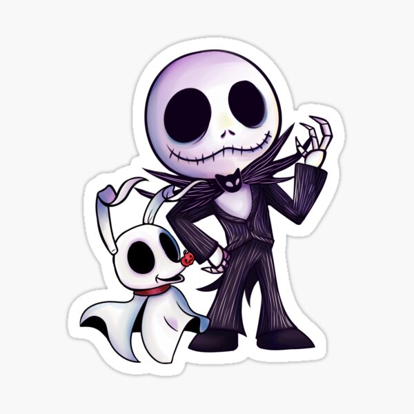 Pegatina con la obra «Chibi Jack and Zero» de Stormagedoom | Redbubble
