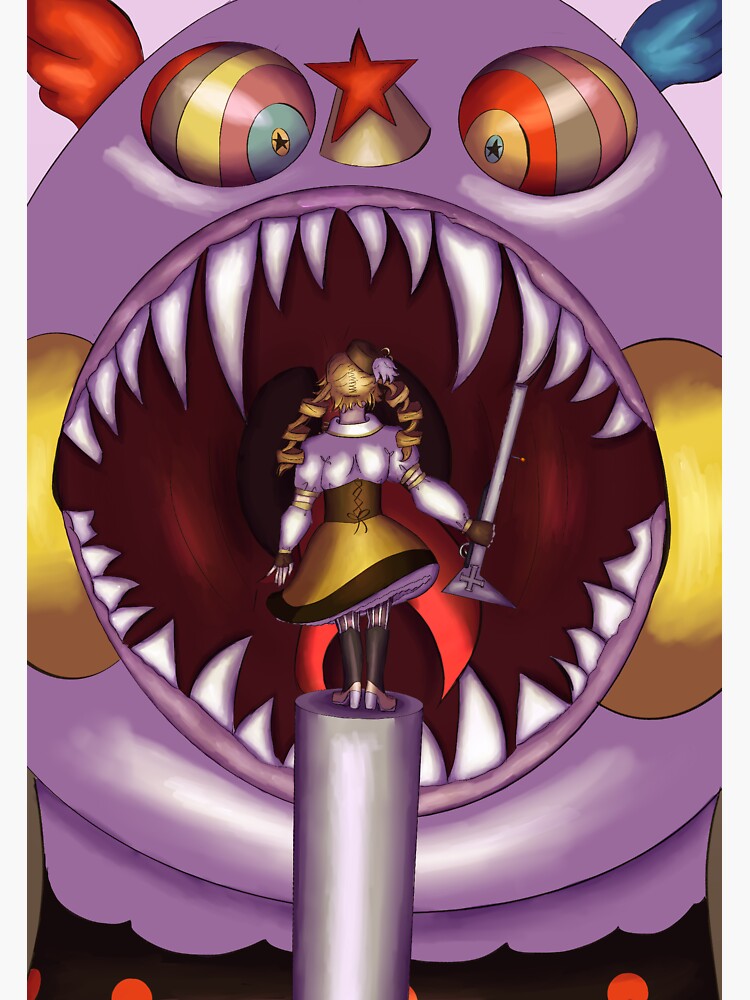 "Mami vs the witch" Sticker for Sale by NeverEnoughTime | Redbubble