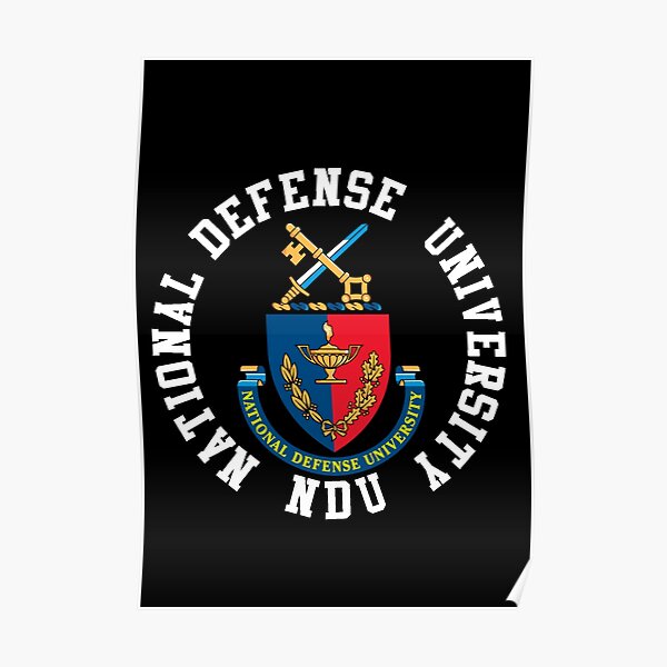"National Defense University logo" Poster for Sale by TheArtExplorer ...